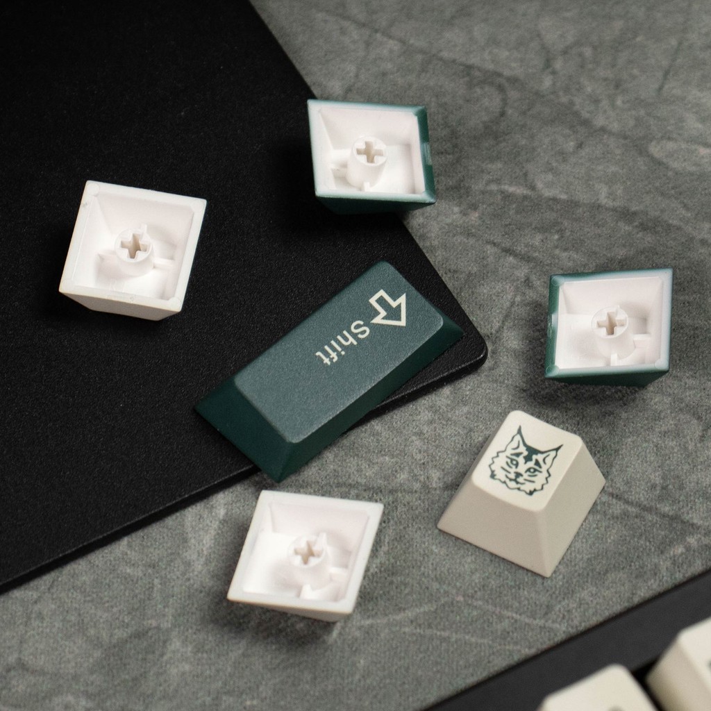 GMK Silent Forest Keycaps Green 1.7mm Thickness PBT cherry Profile ...
