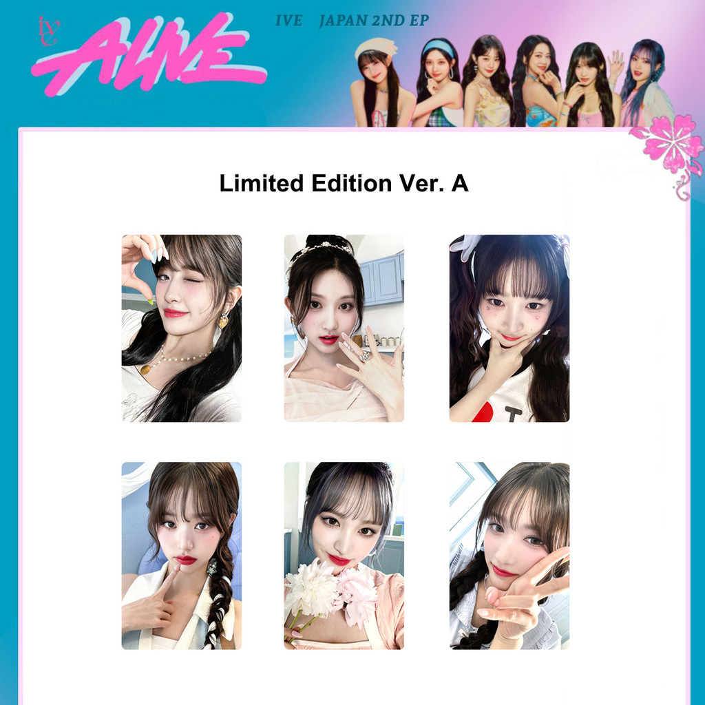 Kpop IVE Japanese Album Mini 2 ALIVE Album Card Collector Card Jang Won ...