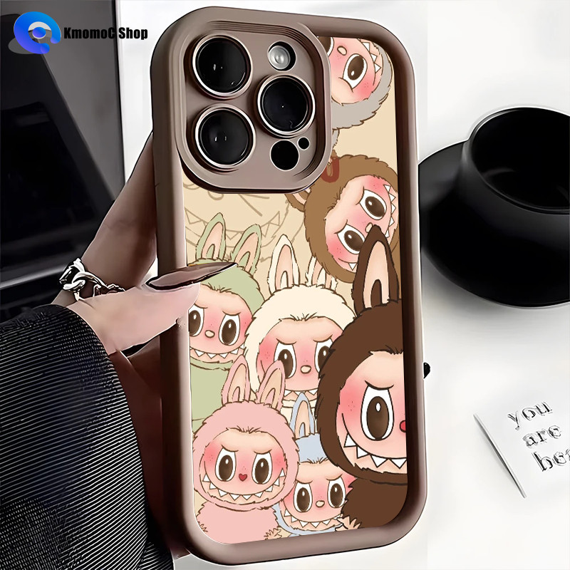 Cute Labubu Phone Case for VIVO X100 X90 X80 X70 X60 S18 S17 iQOO 12 11 ...