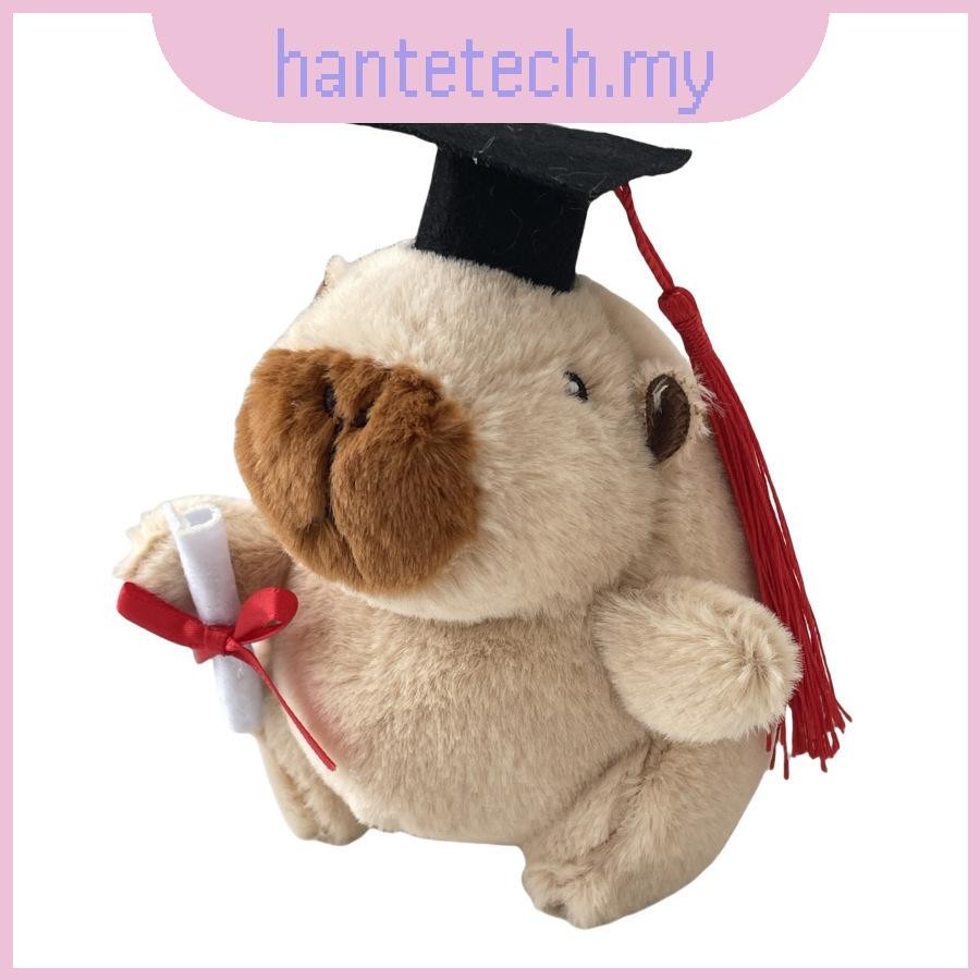 Animal Stuffed Capybara Keychain With Graduation Hat Perfect Graduation ...