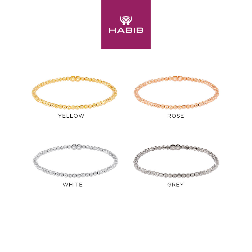 HABIB 925 Silver Bracelet 003 ELASTIC | Shopee Malaysia