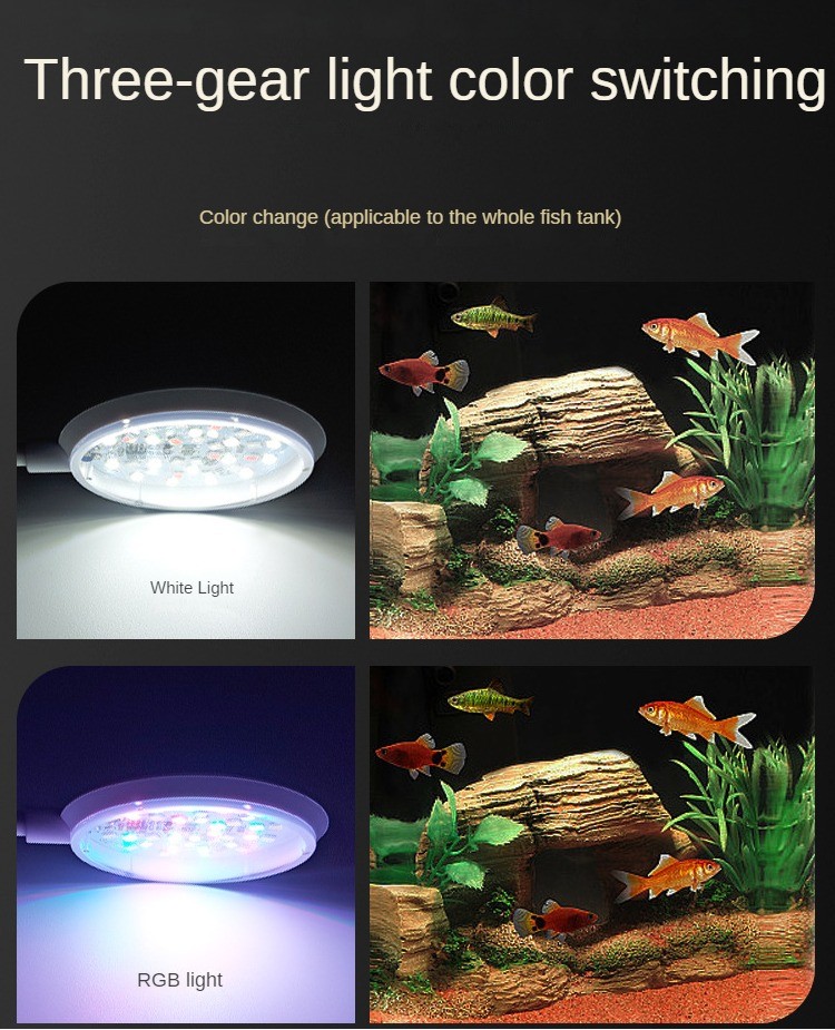 Aquatic Lamp Mini Spectrum Algae Lamp for Mini Aquarium Light Fish tank ...