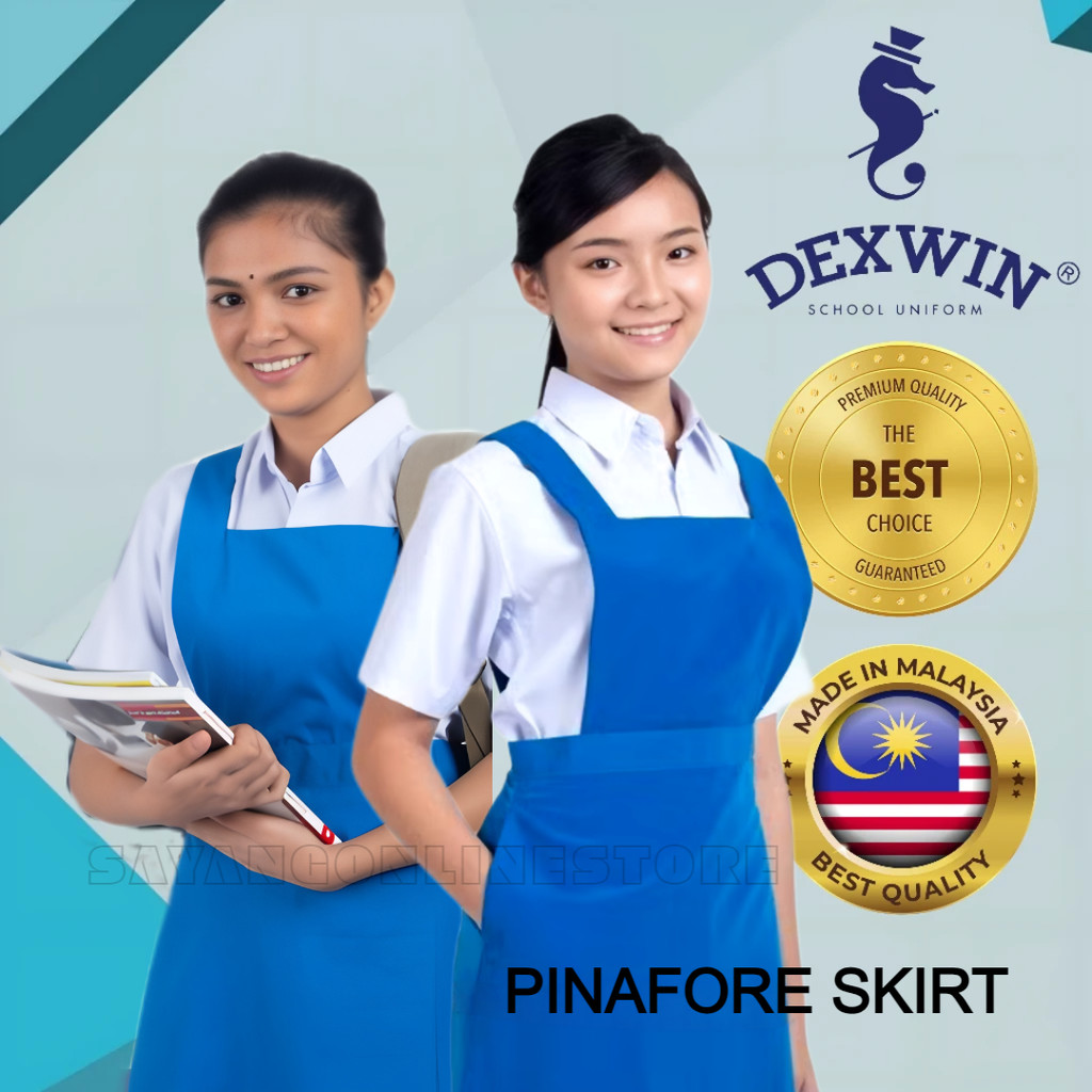 Secondary School Girl Uniform Dexwin Pinafore Skirt Cotton Licin Koshibo Baju Pakaian Sekolah ...