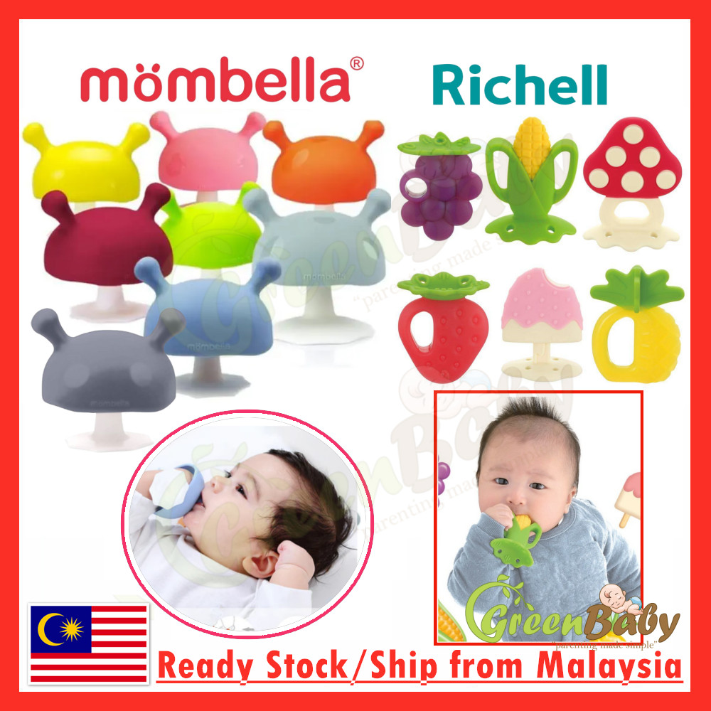 Mombella Soothing Teether | Richell Teether With Case | Bubbles Baby Teether 3m+ (1pc) | Shopee ...