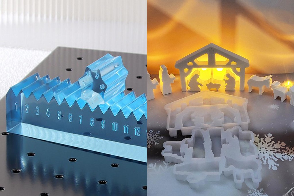 FOCUS Easy Clean Silicone Molds Holiday Baking Molds Christmas ...