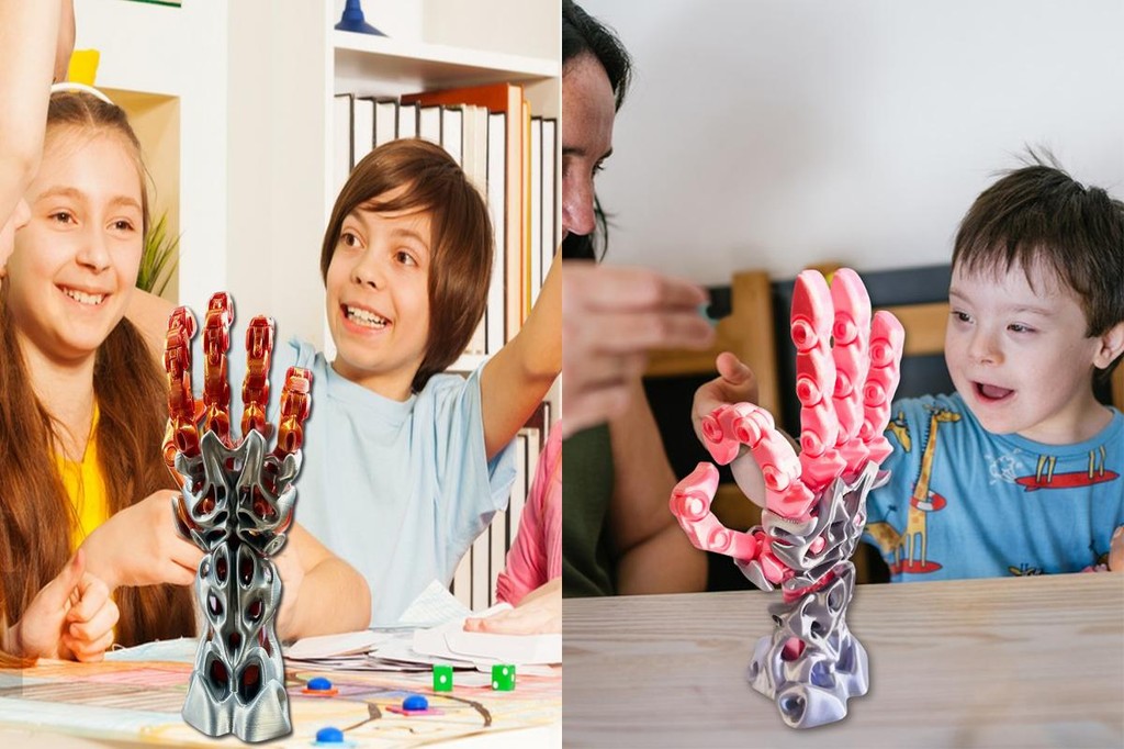 shopeestore| Robotic Arm Model Mechanical Arm Sculpture Articulated ...