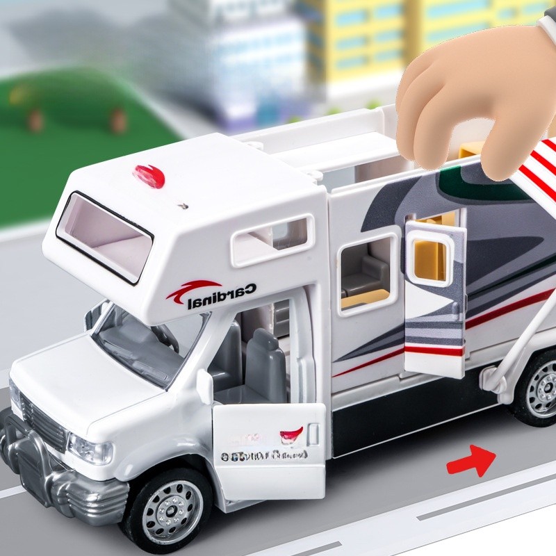 Scale Rv 1:12 Model Toy With Inertial Control For Childrens Collectible ...