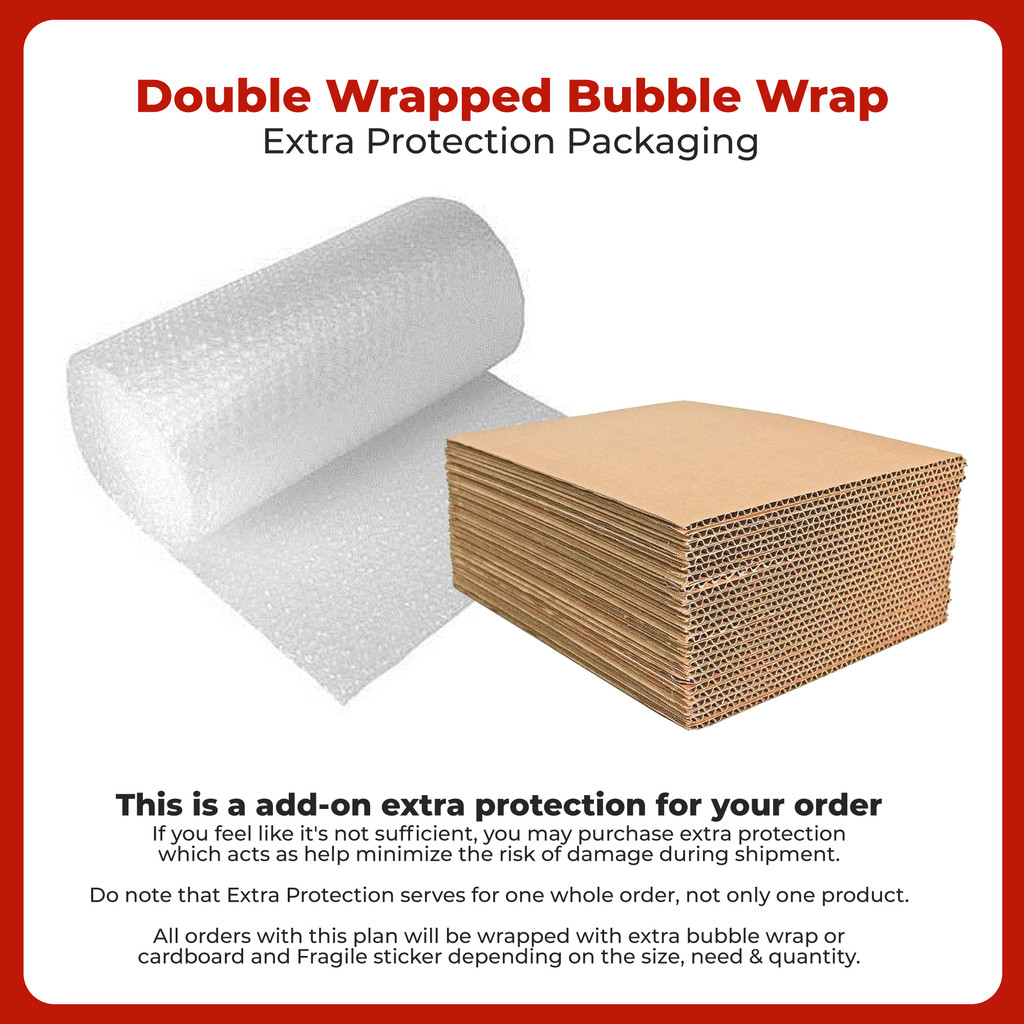 Extra Protection Packaging Double Wrapped Bubble Wrap Fragile Sticker ...