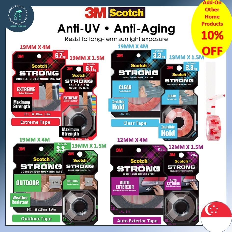 3M Strong Mounting Tape/3M Double Sided Tape/ 3M Clear Tape/3M Auto Exterior Tape/3M Outdoor ...