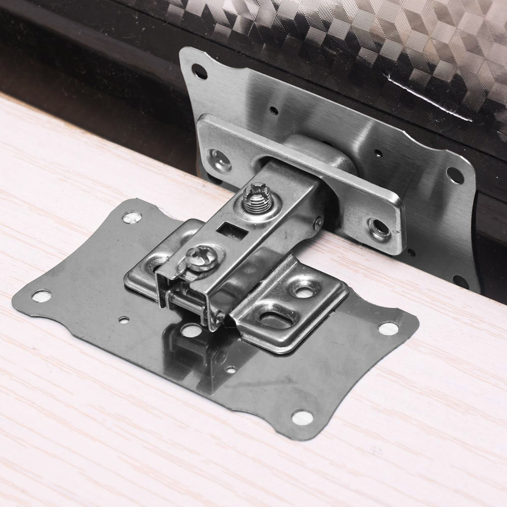 10 Set Cabinet Hinge Repair Plate - Stainless Steel Door Hinge Mounting ...