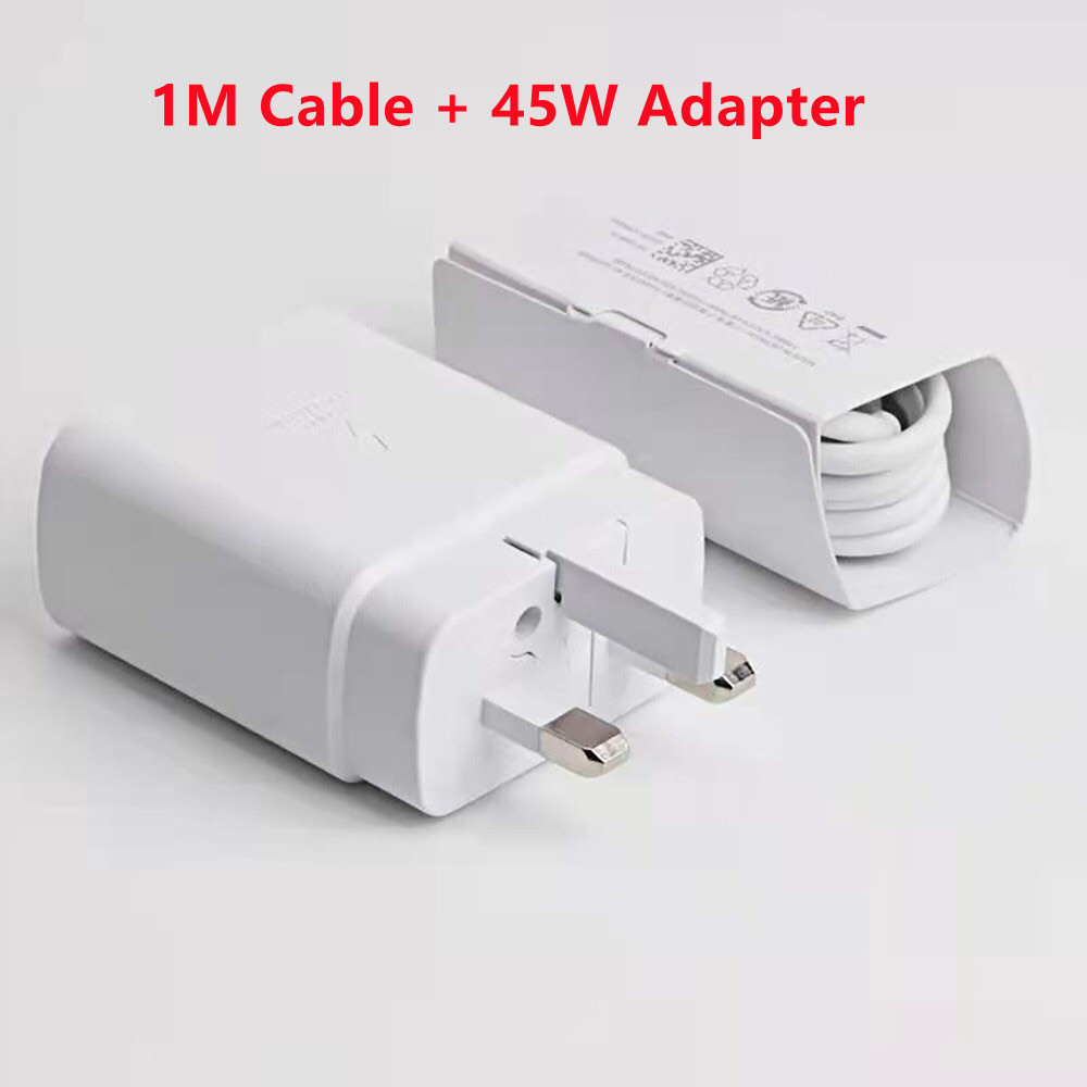 45W Fast Charger UK Plug Super Fast PD Type C To Type C Cable For ...