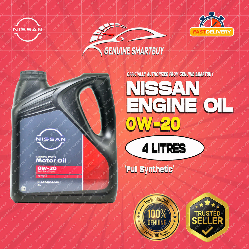 Nissan Engine Oil 0w20 Minyak Hitam Kereta Almera Grand Livina Latio ...