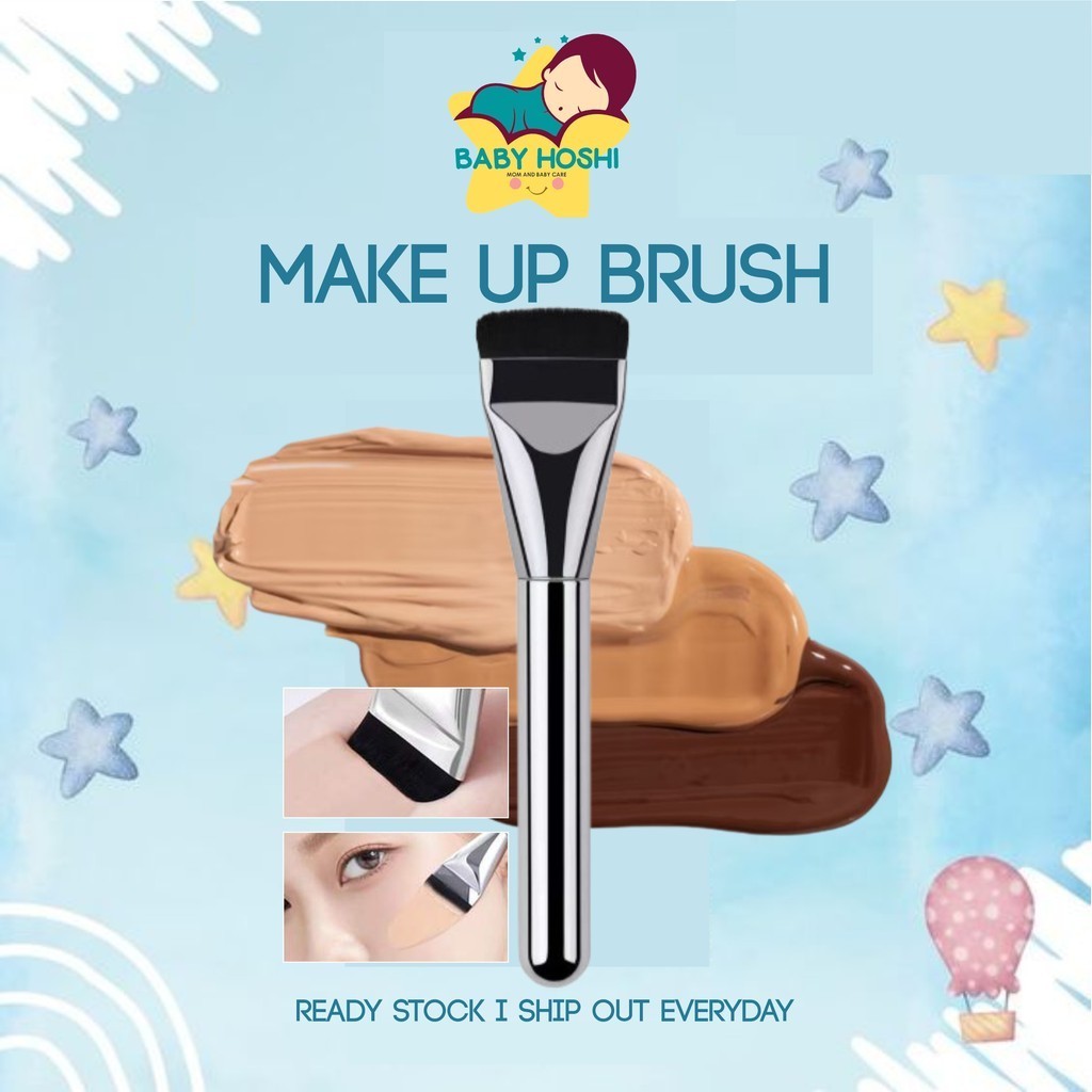 BH 14CM Light Weight Foundation Makeup Brush Aluminum Soft Solid Handle ...