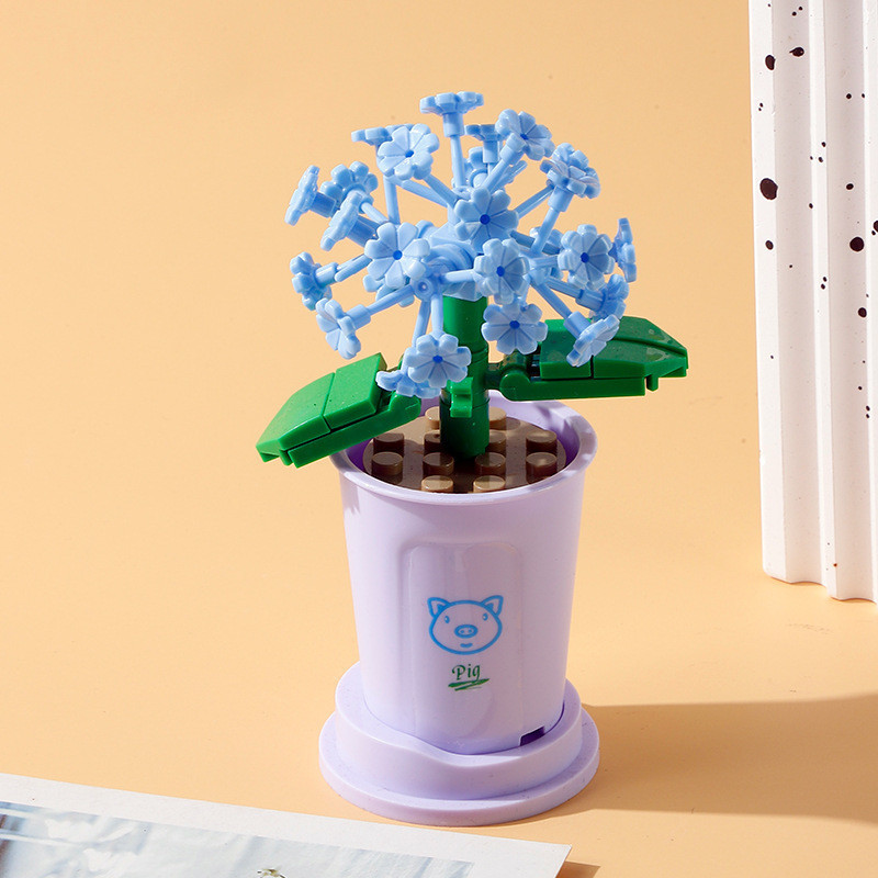 Wenbo [8814] LeLe Brothers Building Block Flower Compatible Assembled ...