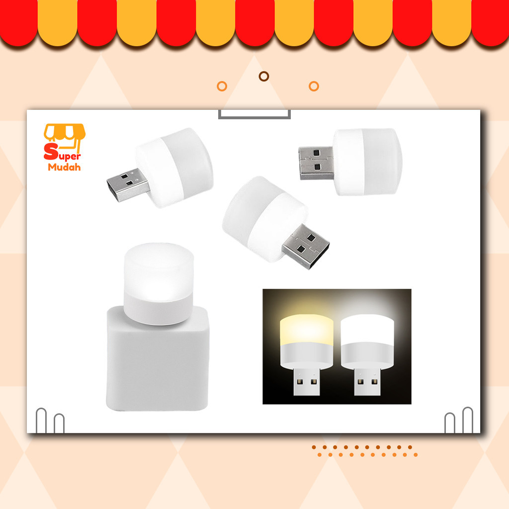 Lampu LED USB Lampu Malam Lembut Mini Terang Lampu Baca Meja Kecil ...