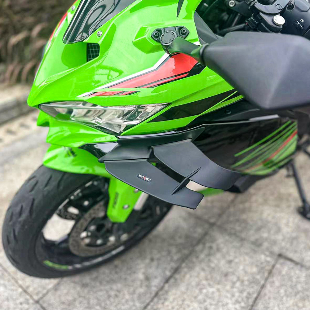 Motorcycle Front Fairing Winglet Side Spoile For Kawasaki Ninja ZX4R ...