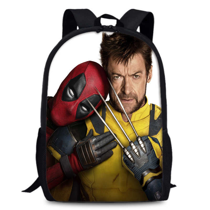 Deadpool Marvel Unisex And Wolverine Backpack With Large Storage For ...