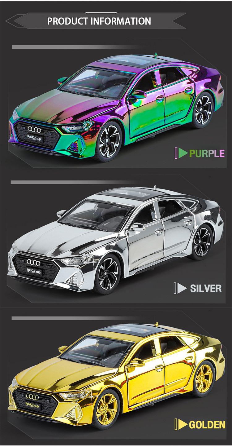 KLT 1:32 Audi RS7 Diecast Model Car Alloy Cars Toys Toys Cars ...