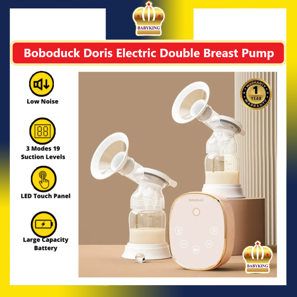 Original Boboduck Doris Electric & Rechargeable Double Breast Pump ...