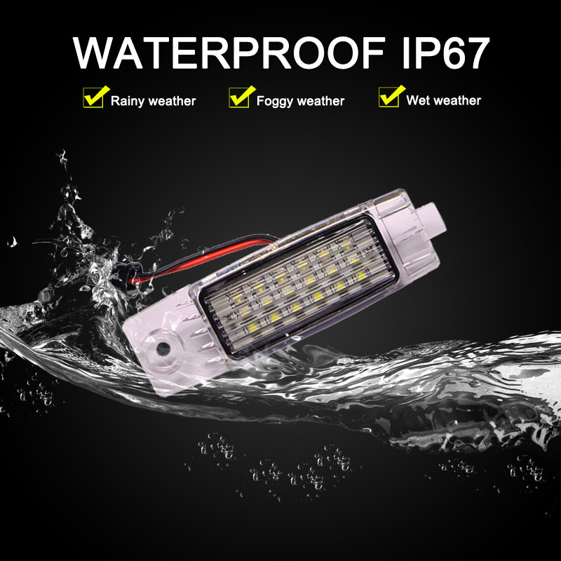 12V LED Number Plate Lamp For Toyota Harrier Hiace Highlander Kluger ...