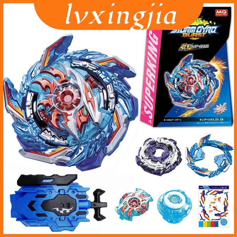 Burst B160 Beyblade Booster King Helios.zn L/r Launcher Combat Top Toys ...