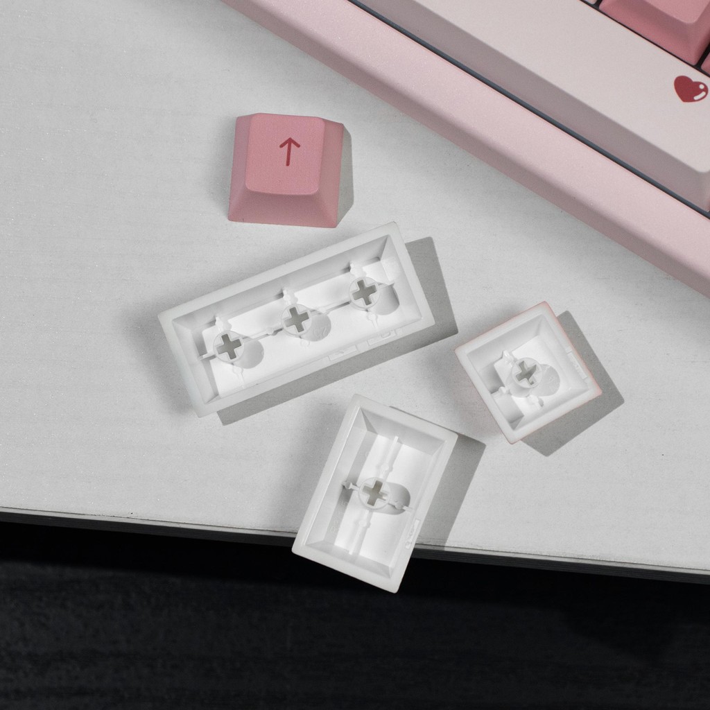 Pink Heart keycaps PBT Cherry profile Keycaps for MX Switches ...