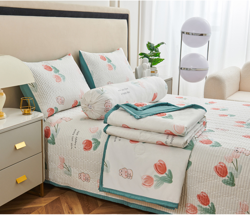 Ready Stock Cadar Patchwork Queen King Set Cadar Selimut 5 in 1 ...