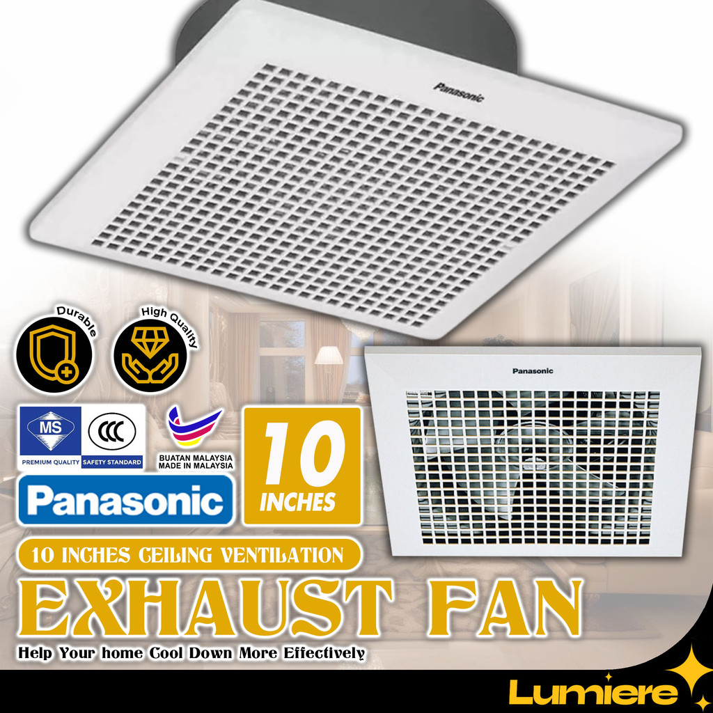 FV-25TGU3 PANASONIC Ceiling Mount Ventilating Fan 10IN 25CM Condenser ...