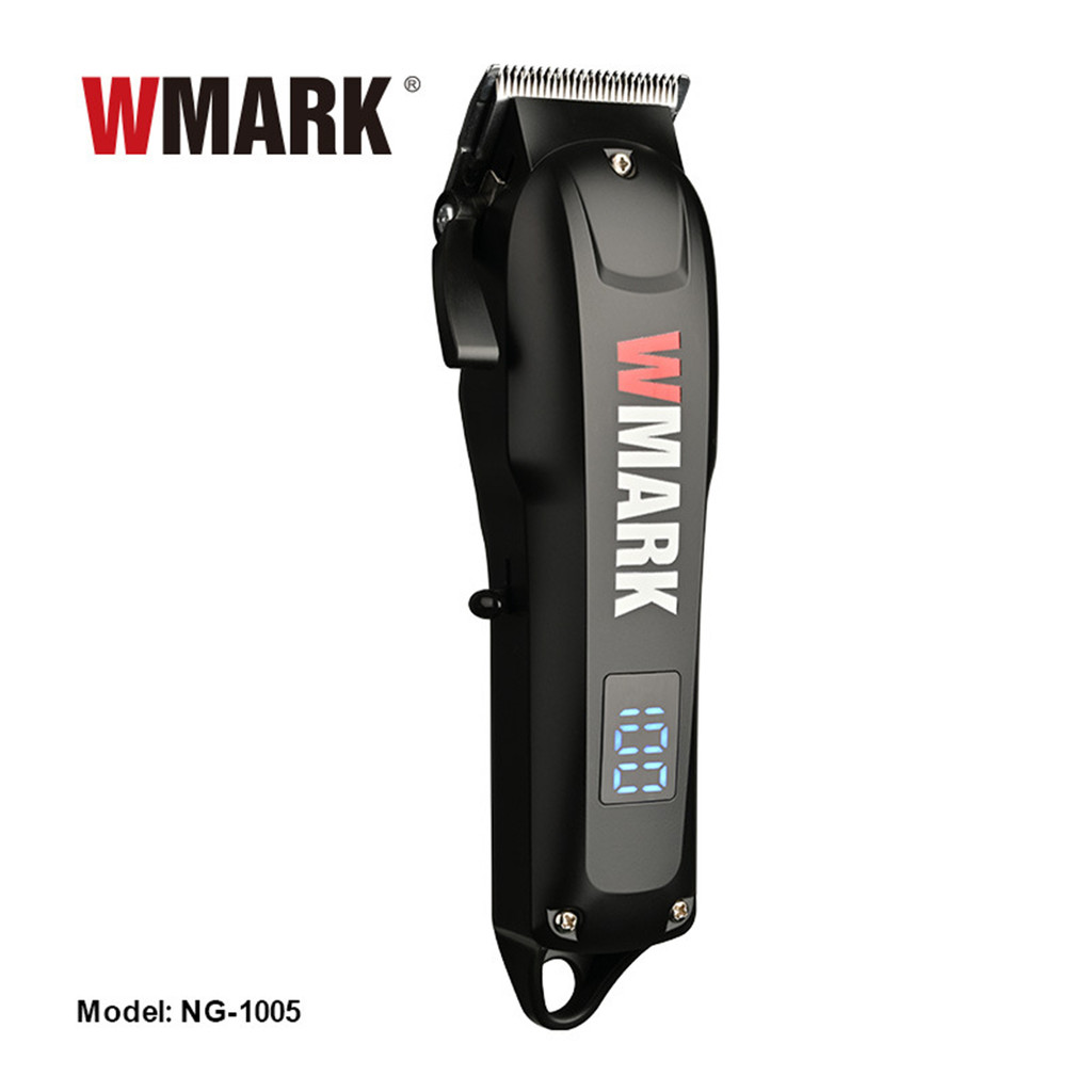 WMARK NG-1005 Men's Hair Clipper 7500RPM LED Display Low Noise Cordless ...