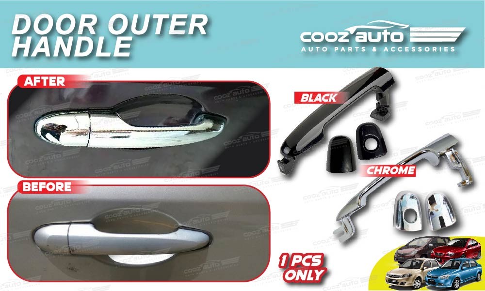 Proton Saga BLM FLX Persona Gen2 Exora Door Outer Handle With Cap Black ...