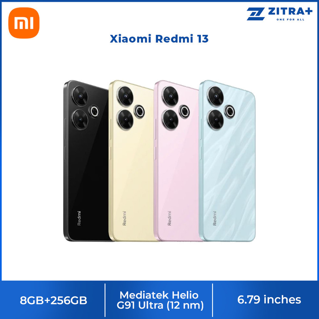 Xiaomi Redmi 13 8GB+256GB | MediaTek Helio G91-Ultra | 108MP Super ...