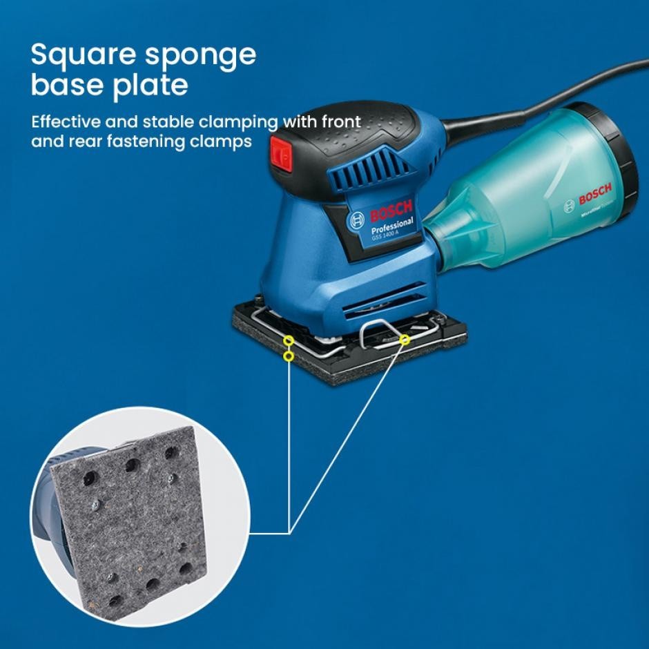 Bosch GSS 1400A Orbital Electric Sander Machine 180W Dust Collection ...