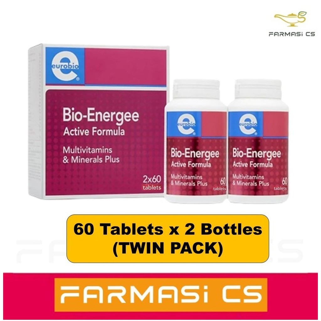Eurobio Bio-Energee Active Formula Multivitamins & Minerals Plus 60 ...