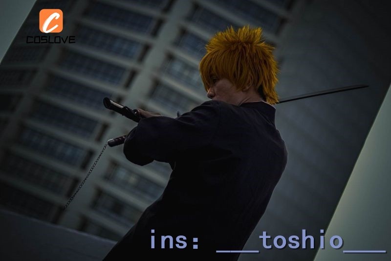 Anime Bleach Cosplay Costumes Ichigo Kurosaki Hollow Mask Men Ichigo ...