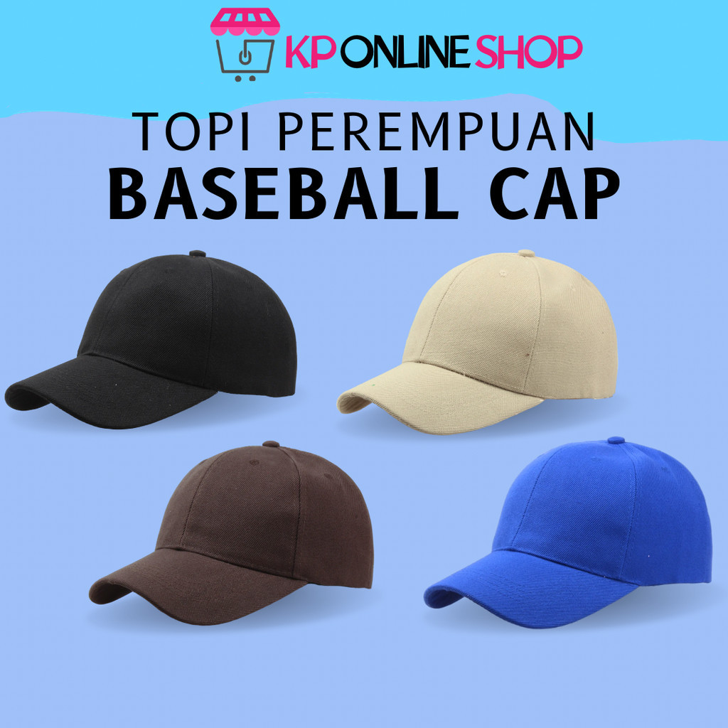 BASEBALL TOPI KOSONG MAN CAP BASEBALL ADJUSTABLE CAP CASUAL PLAIN TOPI ...