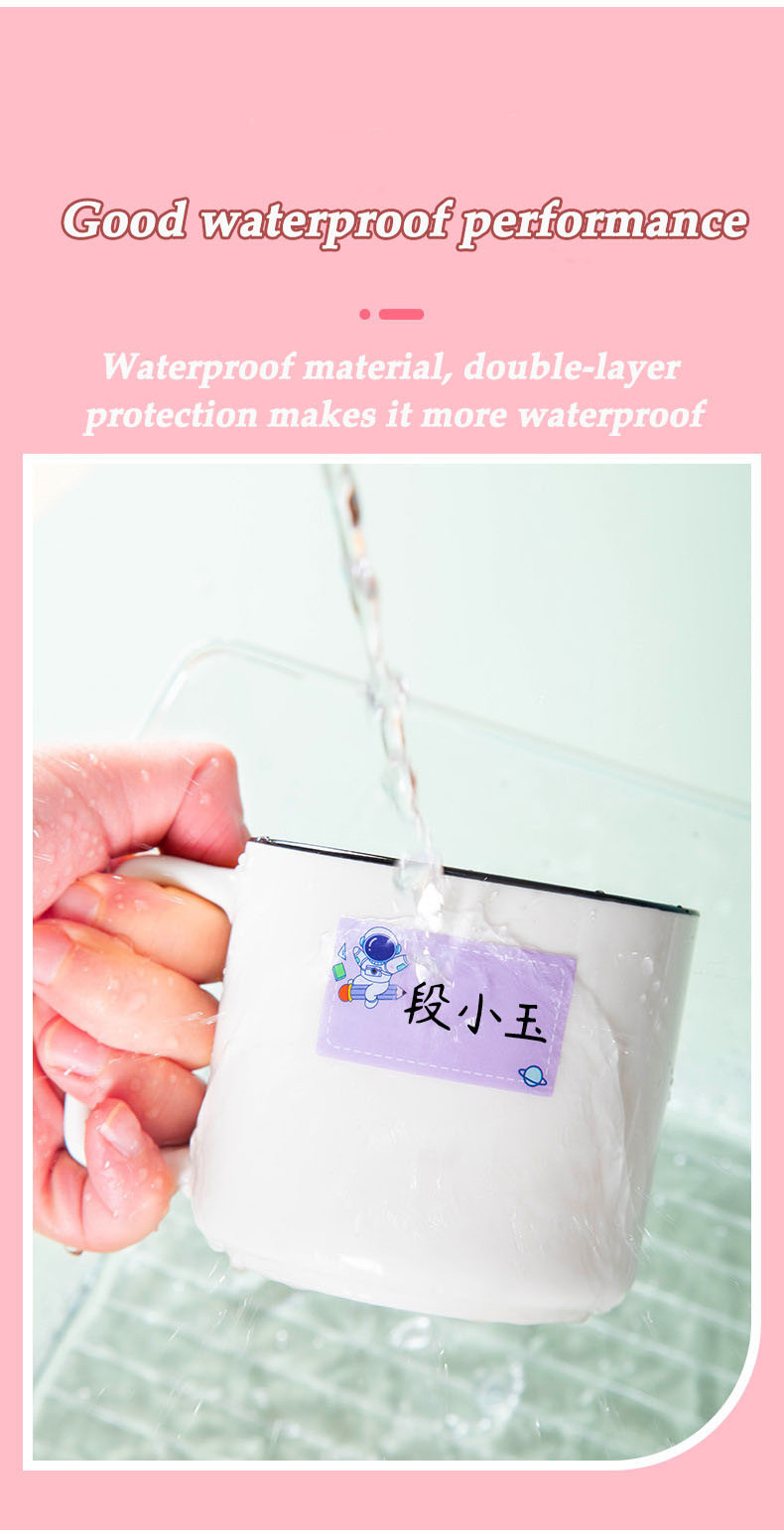 100/280Pcs cartoon name sticker, handwritten water cup sticker, non ...