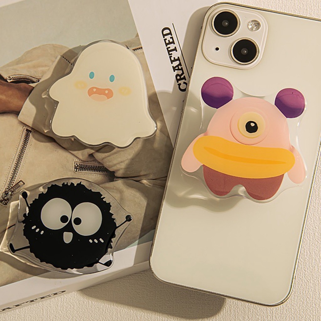Universal Phone Stand Funny Cartoon Monster Ghost No Face Man Pattern ...
