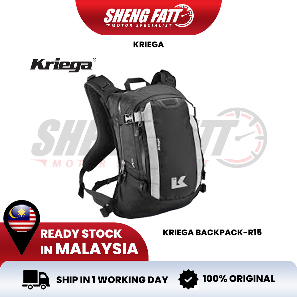 Kriega Backpack-R15 Backpack Motorcycle Bag Big Capacity Waterproof ...