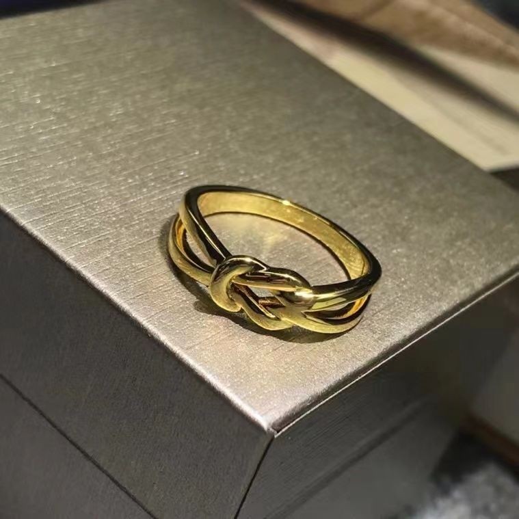 Fred Fred Ring New Full Diamond Eight-character Ring Rose Gold ...