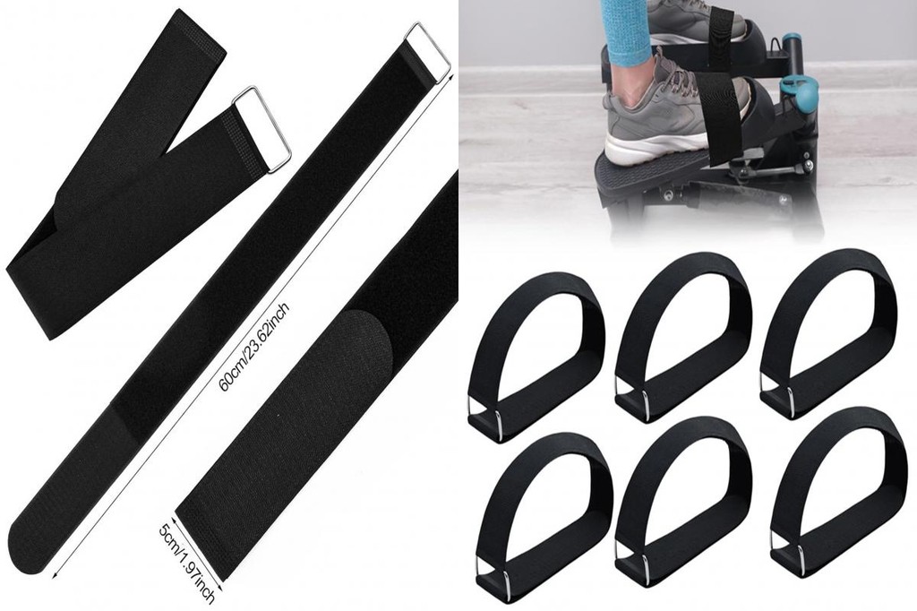 Leg Exerciser Footrest Strap Adjustable Elliptical Pedal Strap ...