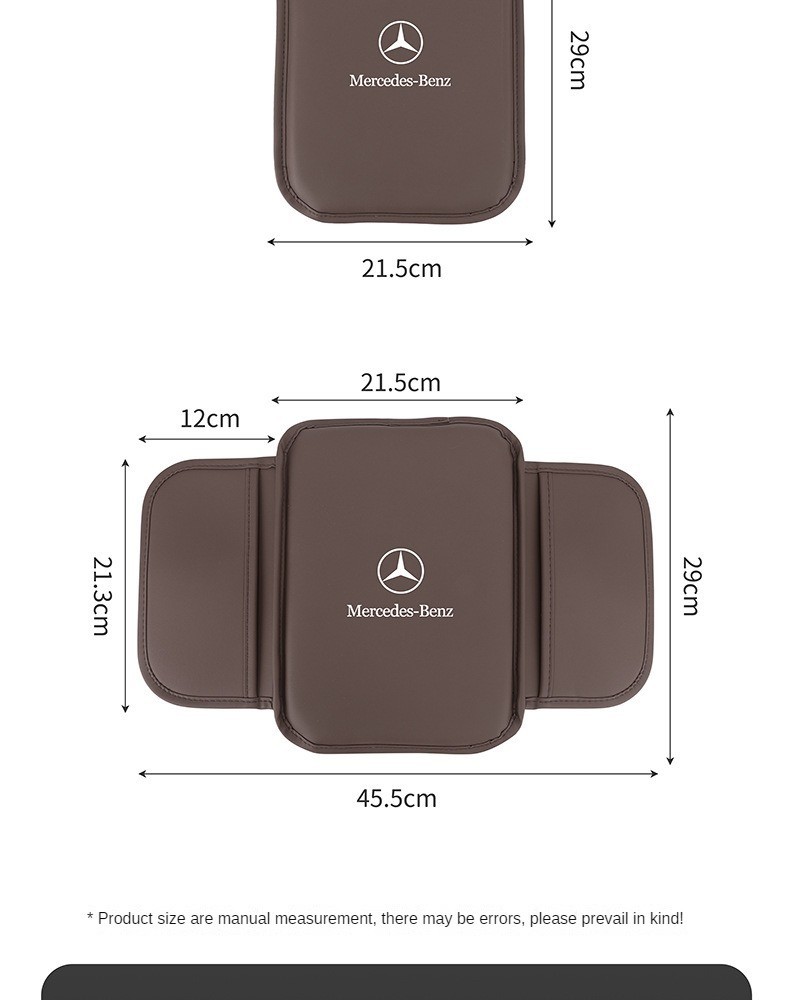 Mini Car Armrest Box Pad Leather Arm Rest Protection Cushion Cover For ...