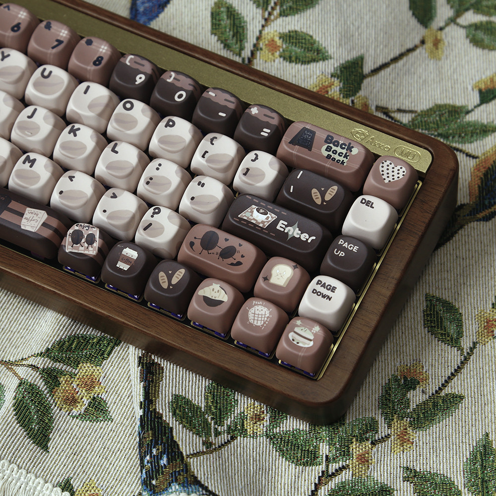 PBT Keycap MOA Original Coffee Bean Keycap Mechanical Keyboard Coffee ...