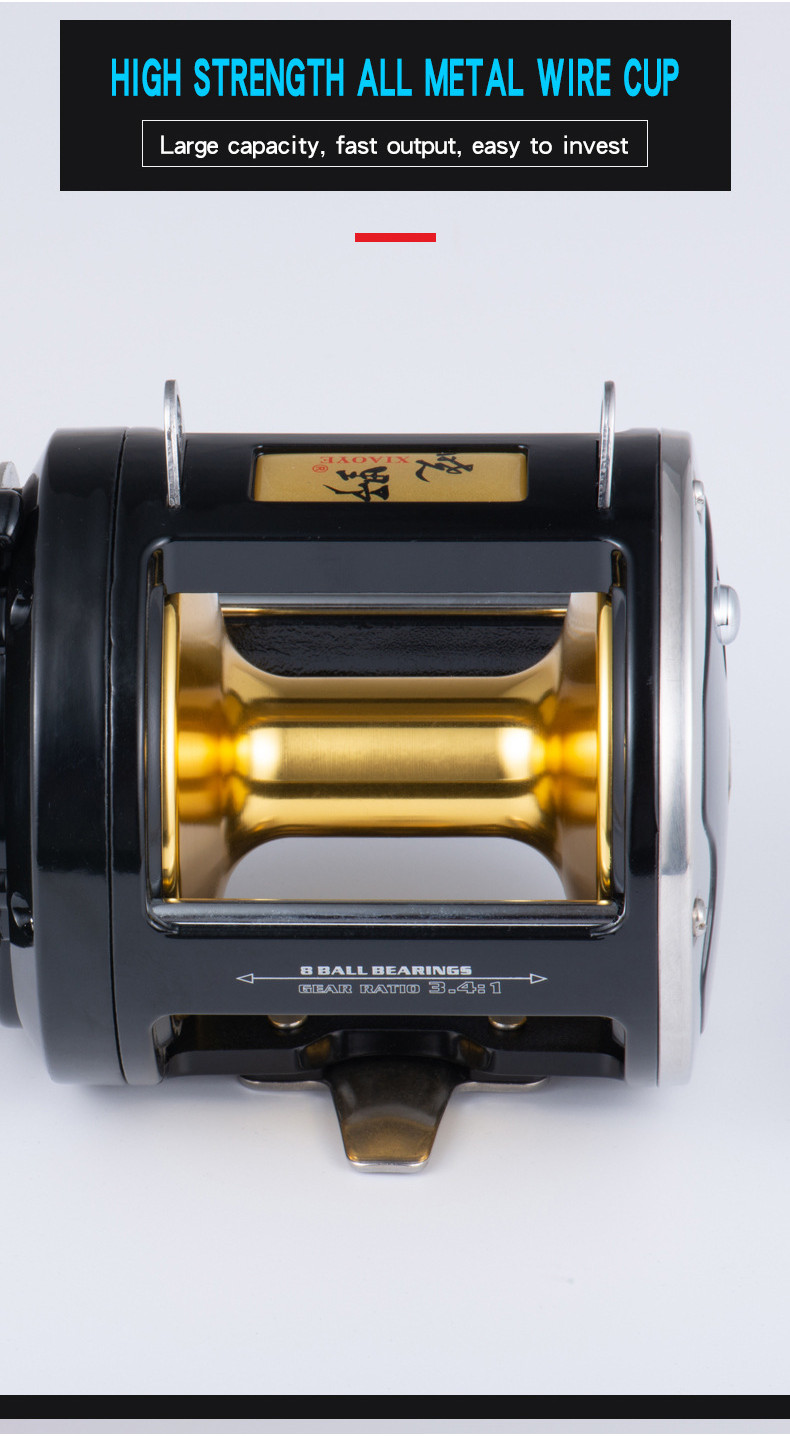 Original Lurekiller TG9000 max power 24kgs deep sea fishing reel drum ...