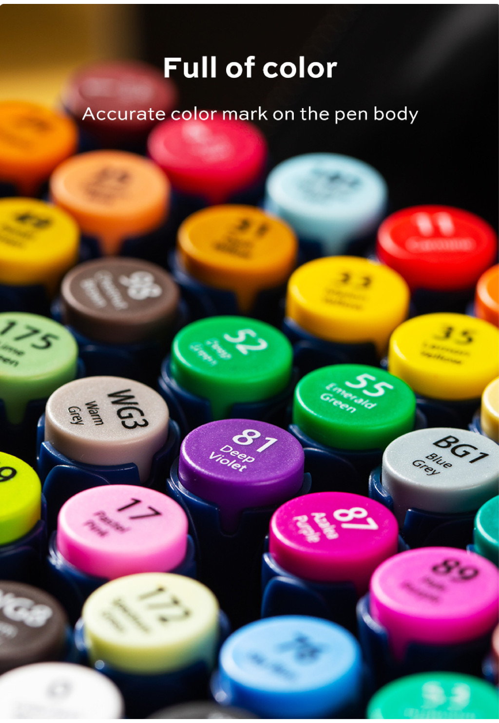 Deli Finenolo Professional Art Alcohol Marker Twin Tip Brush & Chisel ...