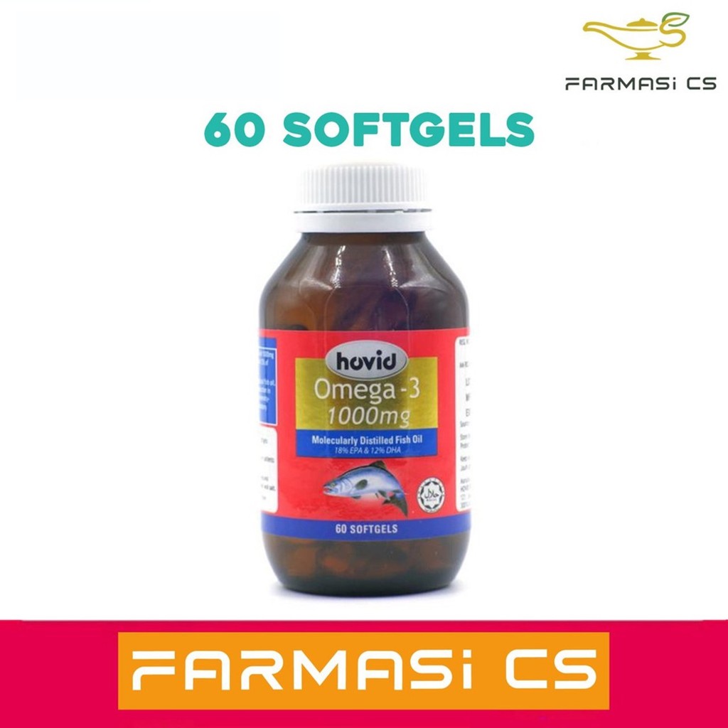 HOVID Omega-3 1000mg 60s EXP:06/2027 [ Fish Oil, Omega 3, Omega3 ...
