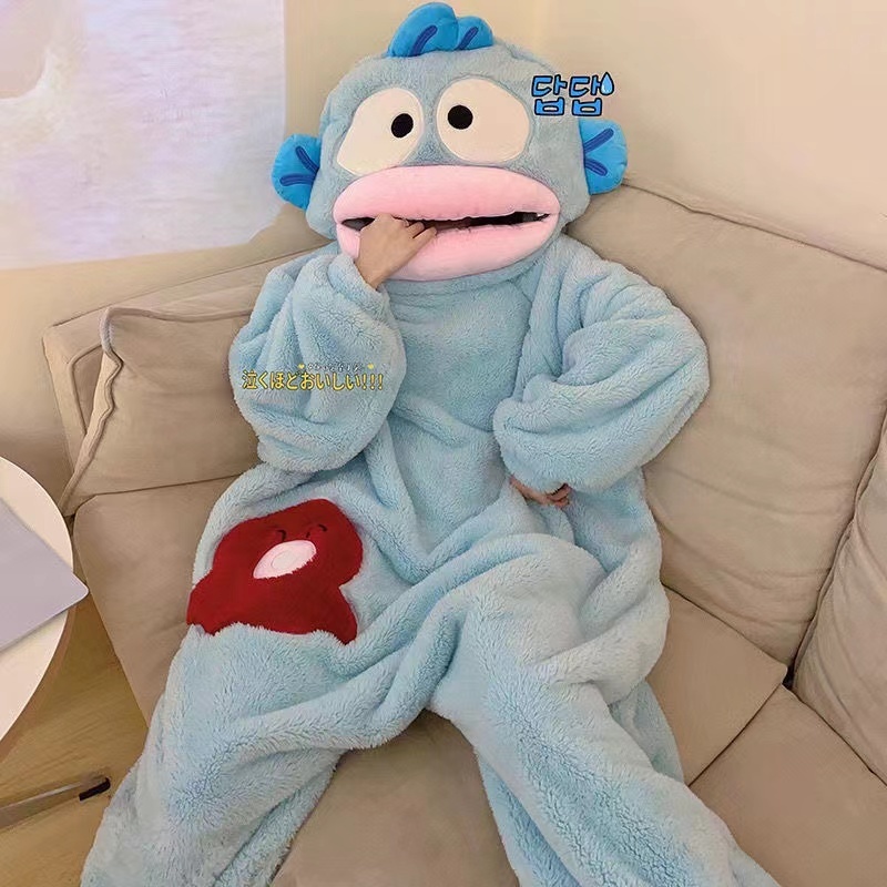 😍现货😍Influencer Same Style Clownfish Pajamas Fun Sausage Mouth Fish ...
