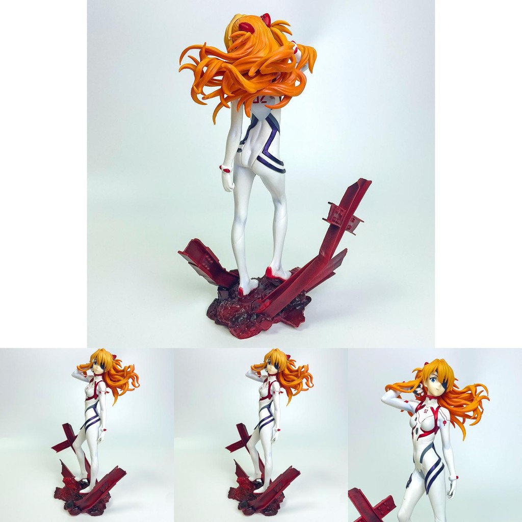 Exquisite Evangelion New Asuka Stand Figure Pvc Model Decoration Anime ...
