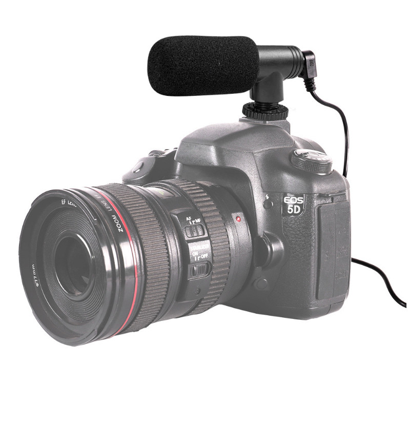LX 3.5mm Camera Microphone Professional Noise Reduction Condenser ...