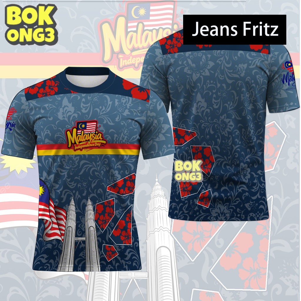 2025 Merdeka Clothes 68th Malaysia Muslimah Clothing Outdoor Sports ...