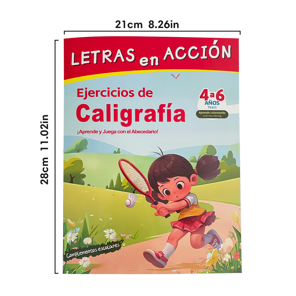 16 Pages Spanish Cursive Writing and Alphabet Workbooks for Kids ...